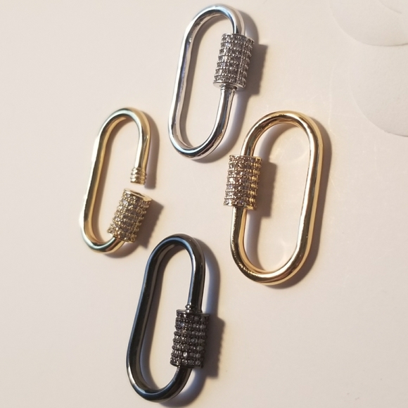 Jewelry | Carabiner Screw Lock Clasp Charm Pendant Keychain | Poshmark
